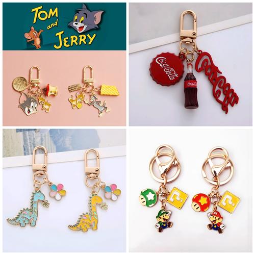 Jual Gantungan kunci keychain tom & jerry coca cola mario dino ...