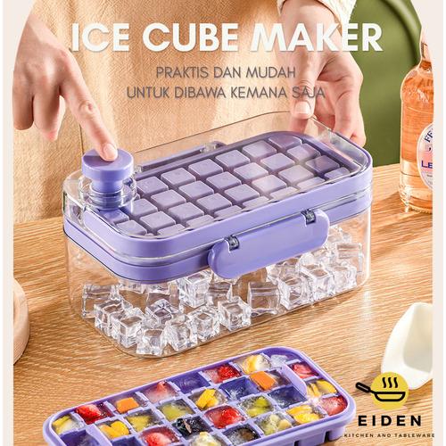 Promo Cetakan Es Batu / Ice Cube Maker / Pencetak Es Batu - Isi 64 Ungu ...