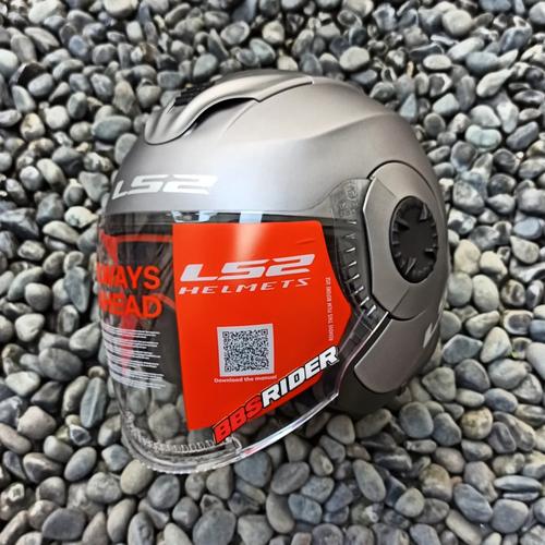 Jual Helm LS2 OF570 Verso Matt Titanium - Kota Surabaya - BBS Rider ...