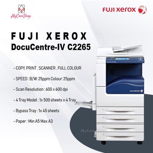 Jual MESIN FOTOCOPY FUJI XEROX DOCUCENTRE-IV C2265 25PPM COLOUR - LIKE ...