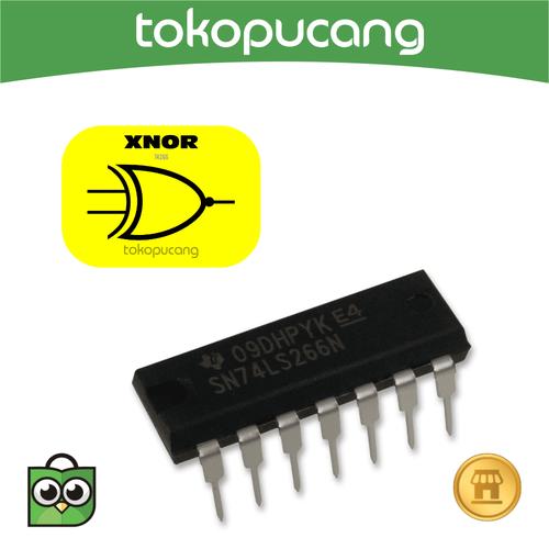 Jual IC TTL 74266 XNOR GATE LOGIC 74LS266 TRANSISTOR LOGIKA SN74LS226 ...