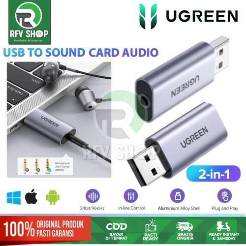 Jual UGREEN SOUND CARD USB to 3,5mm Aux Audio Adapter 80864 - Jakarta ...