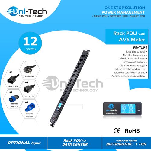 Jual 12 Sockets DIN49440 PDU with AV6 Meter, Input - Kota Bekasi ...