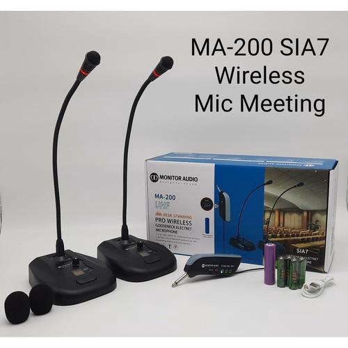 Jual Mic Podium Microphone wireless meja Monitor audio MA-200 Original ...