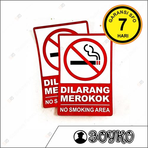 Jual Stiker Dilarang Merokok - Sticker Sign 15 x 10 cm - Kota Semarang ...