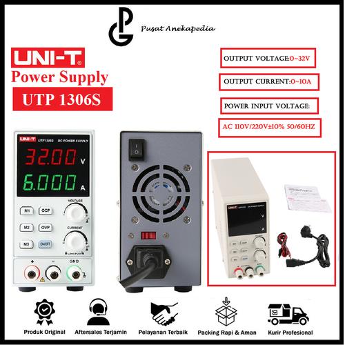 Promo UNI-T UTP1306S Single Output Switching Type DC Regulated Power Supply - Voltage Regulator ...