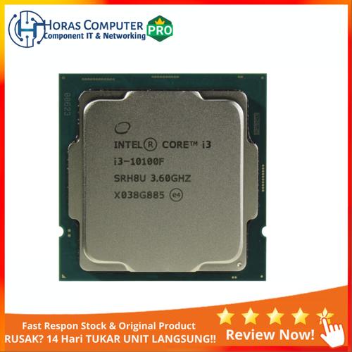 Jual Intel Core i3 10100F TRAY 4 Core 8 Thread 4.3GHz LGA 1200 - 6 NM 65W - Jakarta Pusat ...
