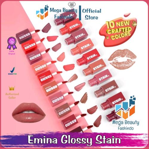 Jual Emina Glossy Stain 3gr | Lip Tint Gloss | Glossy Lip Cream ...