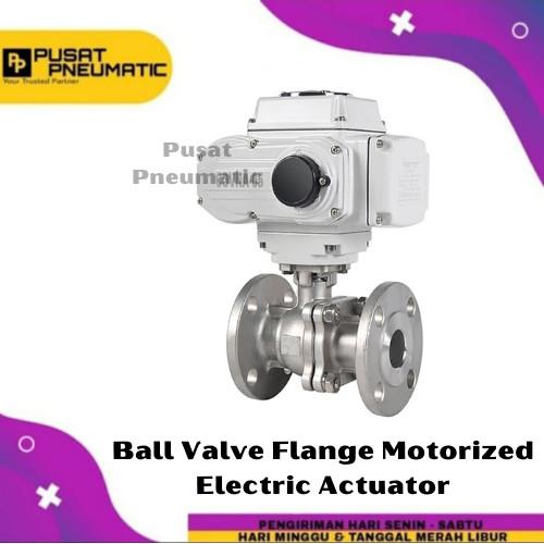 Jual Motorized Electric Actuator On Off Ball Valve WCB JIS 10K 2 Inch ...