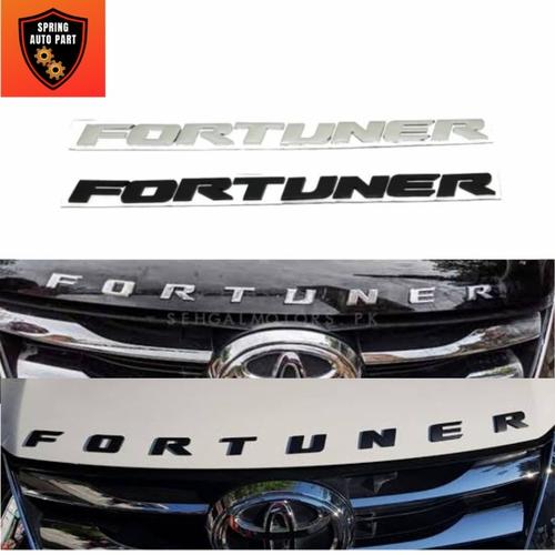 Jual Emblem Stiker FORTUNER Kap Mesin Bahan ABS - Hitam - Jakarta Timur ...