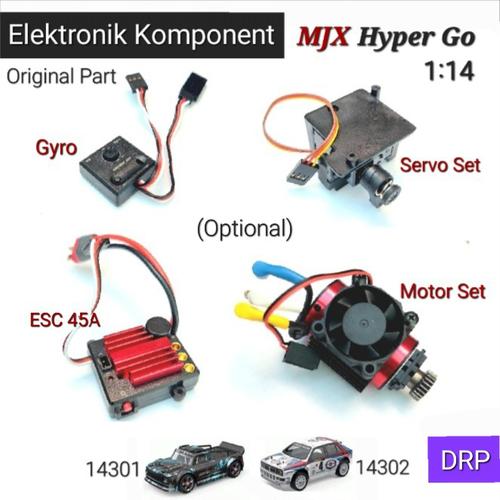 Jual ESC Motor Servo Gyro Original MJX Hyper Go 14301 14302 RC 1/14 Part - Motor - Kota Denpasar ...