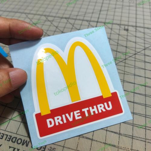 Jual Cutting Sticker Stiker McDonalds McD Drive Thru Motor Mobil ...