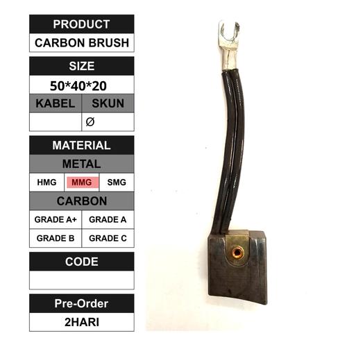 Jual Carbon brush 50*40*20 mm bahan medium metal graphite - Kab. Kediri - Creative Carbon ...