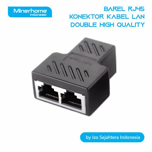 Promo Barel Konektor RJ45 Sambungan Kabel LAN High Quality - Double ...