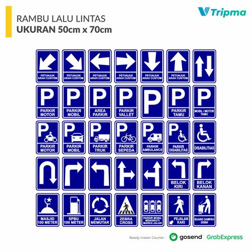 Jual Rambu Ukuran 50cm x 70cm - Composite 3mm + Sticker Reflective ...