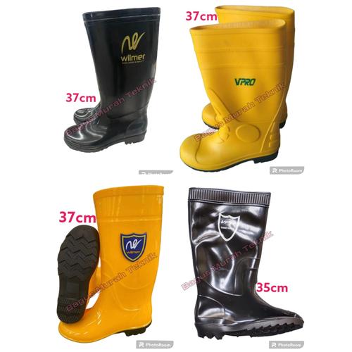 Jual sepatu boot karet bot tinggi proyek banjir cor kebun tanam safety ...