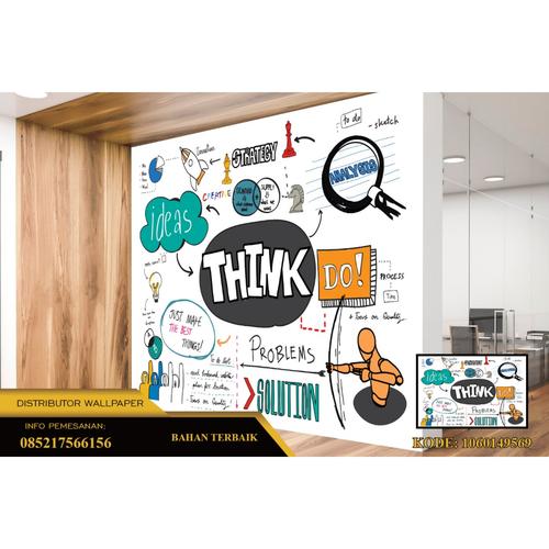 Jual wallpaper custom 3d tema motivasi / kantor / office motivation ...