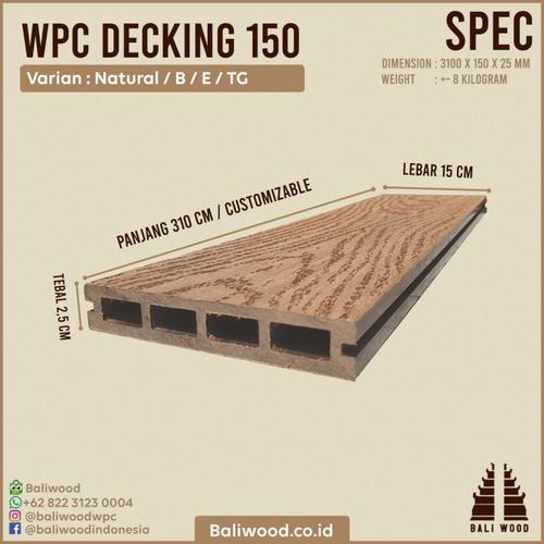 Jual WPC Decking outdoor teak + pasang garansi 20 tahun anti lapuk ...