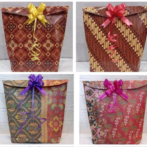 Jual 7 PCS BATIK BESAR BUNGKUS KERTAS KADO INSTAN FREE PITA - thank you ...