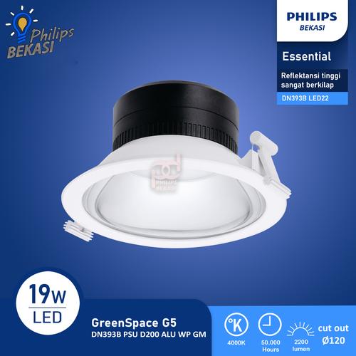 Jual Philips LED Downlight DN393B LED22/840 PSU D200 - natural - Kota ...
