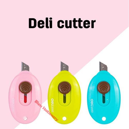 Jual Deli cutter kecil cuter mini cutter portabel durable cute size ...