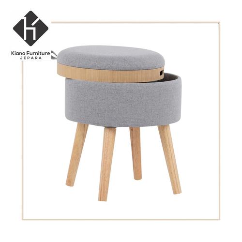 Jual Kursi Stool Minimalis Sofa Storage Stool Kursi Stool Kayu Jati ...