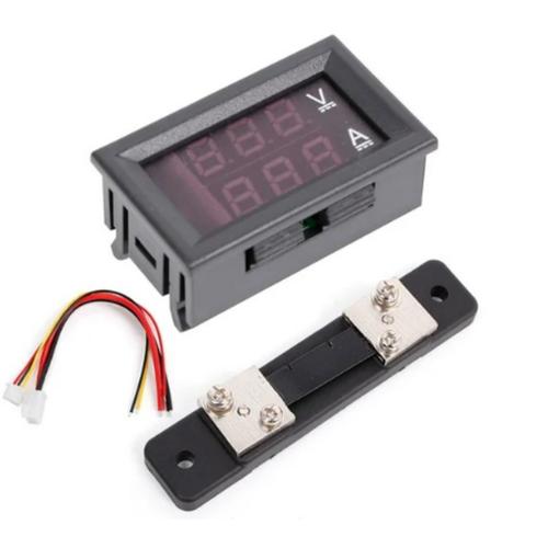 Jual DC0-100V 50A LED DC DUAL Display Red Blue Digital Ammeter and ...