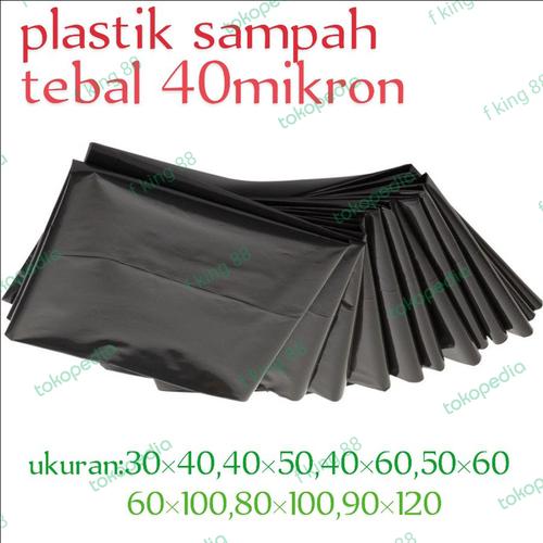 Jual kantong plastik sampah hitam kecil besar jumbo Tampa plong packing ...