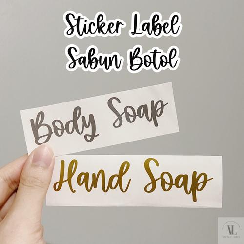 Jual [VIVACE] Cutting Sticker Sabun Botol Waterproof Anti Air Label ...