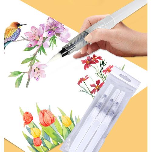 Jual Pena kuas cat air, Water Brush Pen, Pena kuas kaligrafi, Water Pen ...