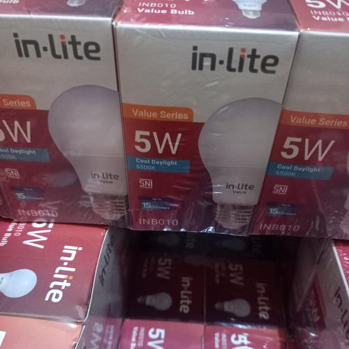 Jual lampu bohlam 5wat LED buld warna-putih merk inlite-INB010 ...