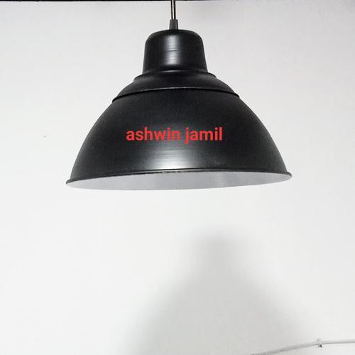 Jual kap lampu gantung hitam diameter 30 cm - hitam putih - Kab. Bogor - ashwin jamil | Tokopedia