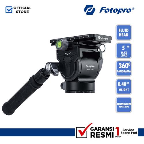 Promo Fotopro Fluid Video Head MH-6A PRO Ball Head Tripod Kamera Cicil ...