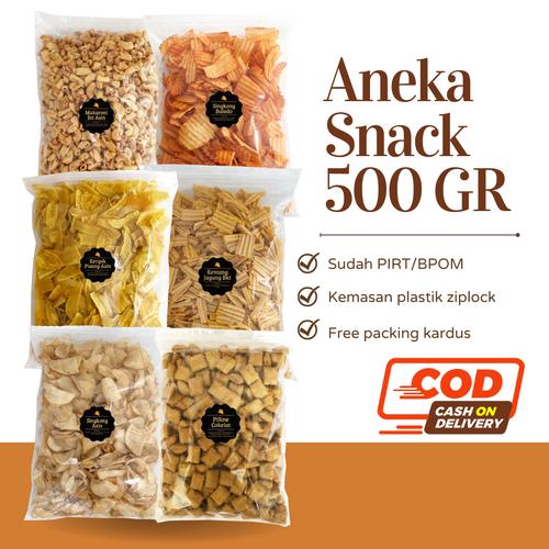 Jual Aneka Snack 500 Gram / Cemilan / Camilan Grosir / Grosiran Kilo ...