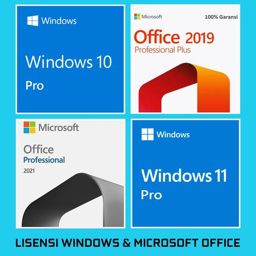 Jual LISENSI WINDOWS & MICROSOFT OFFICE RETAIL PENAMBAHAN RAKIT PC ...
