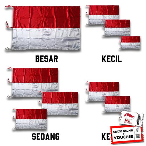 Jual Bendera Merah Putih ukuran 15 x 22 20x30 30 x 45 36 x 54 bahan ...