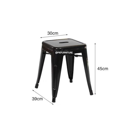 Jual KURIS BESI IRON CHAIR KURSI CAFE BANGKU TINGGI BARSTOOL 45/61/66 ...