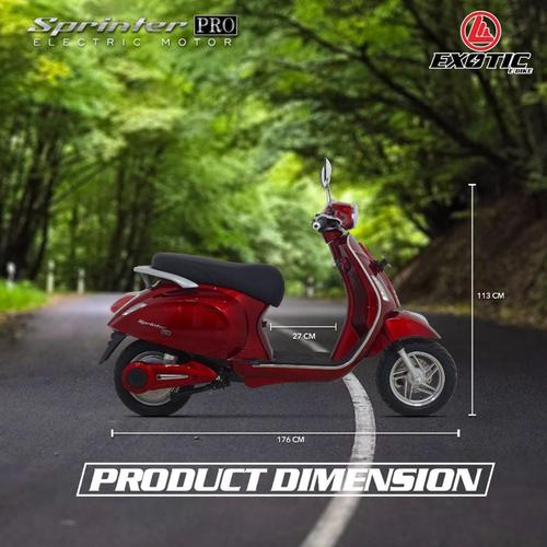 Jual Motor Listrik Exotic Sprinter Pro - Onyx Black - Jakarta Utara ...