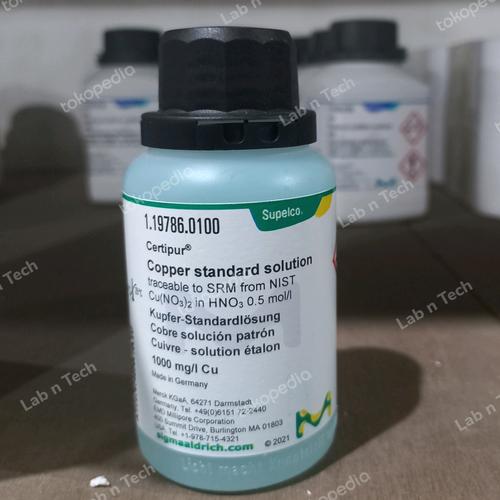 Jual 1.19786.0100 Standard Solution Ready for Use Copper 100 ml Merck ...