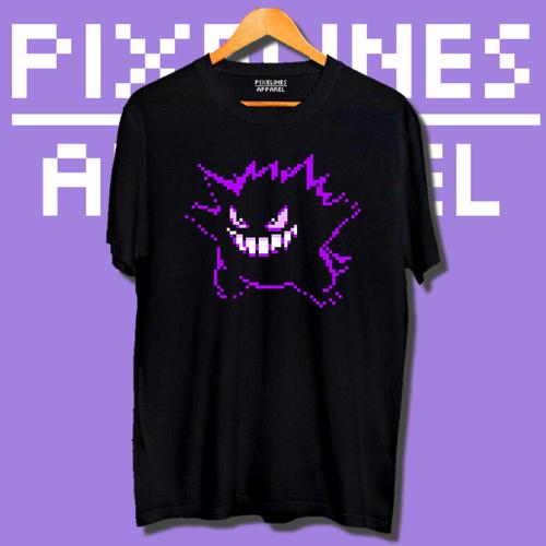 Jual Kaos pixel art 8 bit Pokemon Gengar by pixelines - S - Kota ...