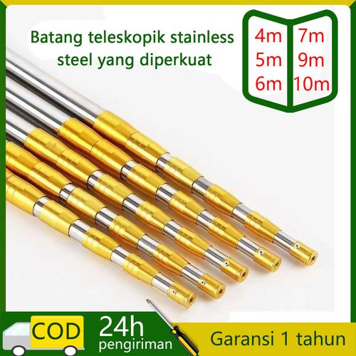 Jual 1.5m-10m Tiang Teleskopik Pemetik Buah Gergaji Jaring Celup ...