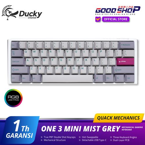 Promo Ducky One 3 Mini Mist Grey - Mechanical keyboard - Brown Switch ...