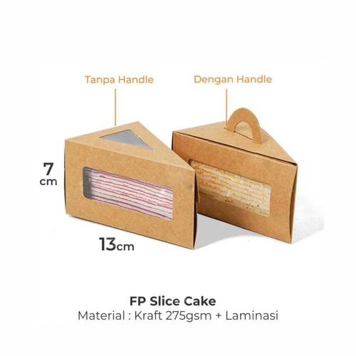 Jual Cake Slice Box Kemasan Kue Potong Kardus Kotak Mille Crepes Coklat ...