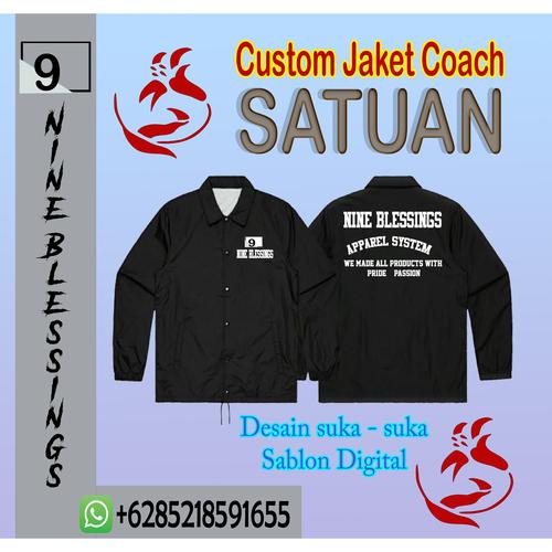 Jual CUSTOM JAKET COACH SABLON DTF DIGITAL satuan lusinan desain ...