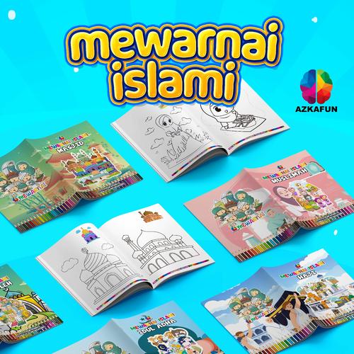 Jual Buku Mewarnai anak edisi islami - Islamic coloring book - AMAL ...
