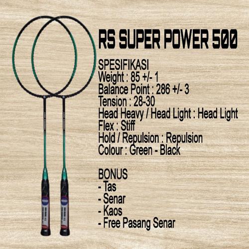 Jual Raket RS Super Power 500 - Kota Cirebon - Mexico Sport_NEW | Tokopedia
