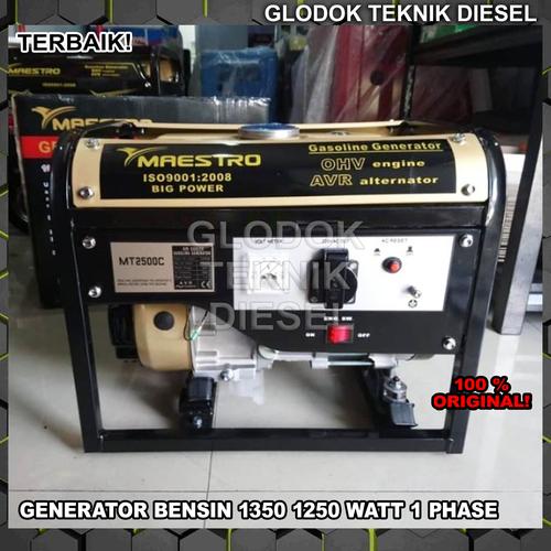 Jual Maestro Genset Generator Bensin 1350 1250 Watt MT 2500 C MT2500C ...