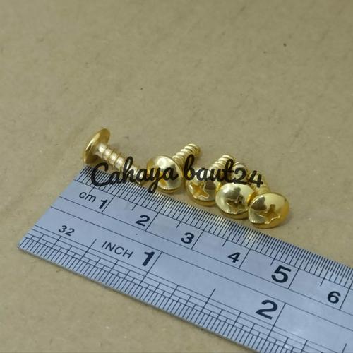 Jual BAUT CACING BODY 4X12 HONDA. SKRUP 4X12 GOLD BAUT BODY MOTOR ...