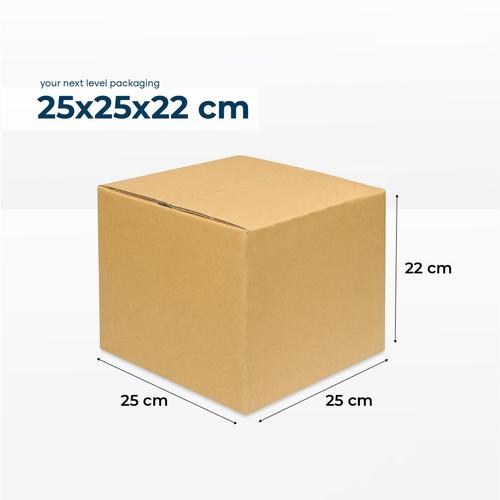 Jual Kardus coklat polos 25x25x22 kotak karton bucket dus packaging ...