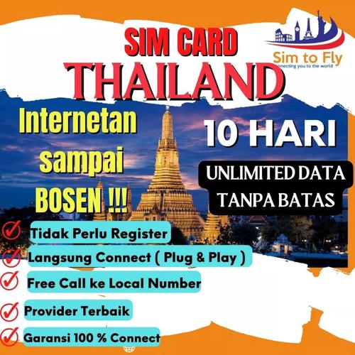 Jual Sim card Thailand Murah 7 Hari Unlimited Data ( Sim Card Thailand ...